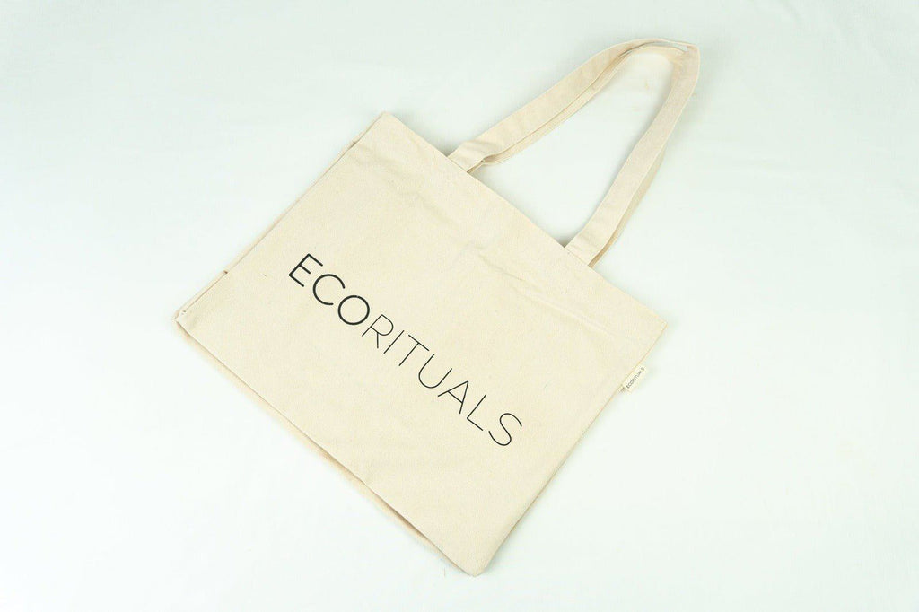 Large Canvas Shopping Tote Bag – Eco Rituals